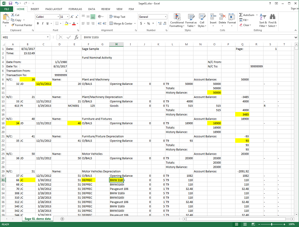 Excel Fsm Gl Drill Down Beta Financial Statement Masters