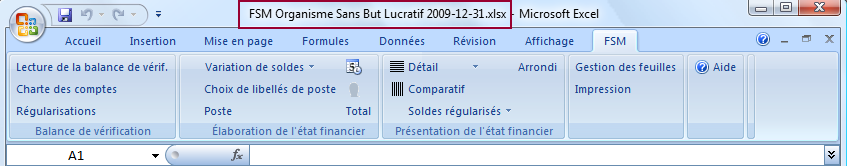 Lecture de la balance de vérif.