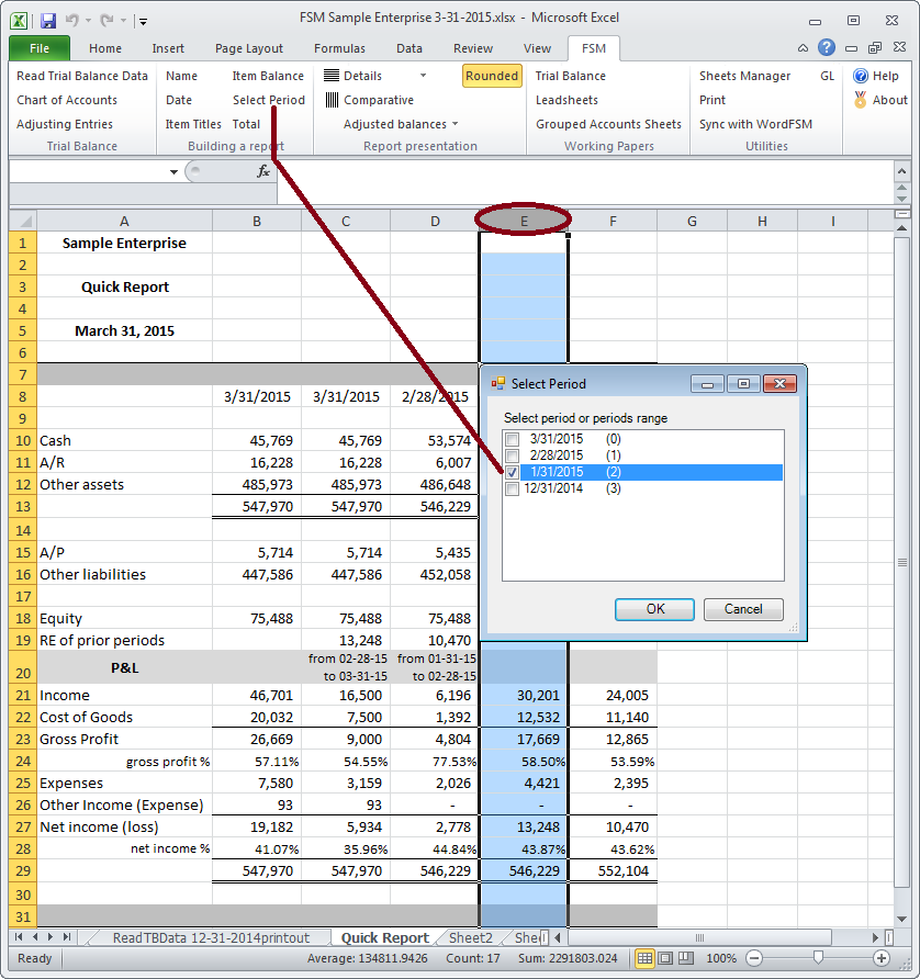 Excel FSM | Tutorial Financial Key Figures | Financial Statement Masters