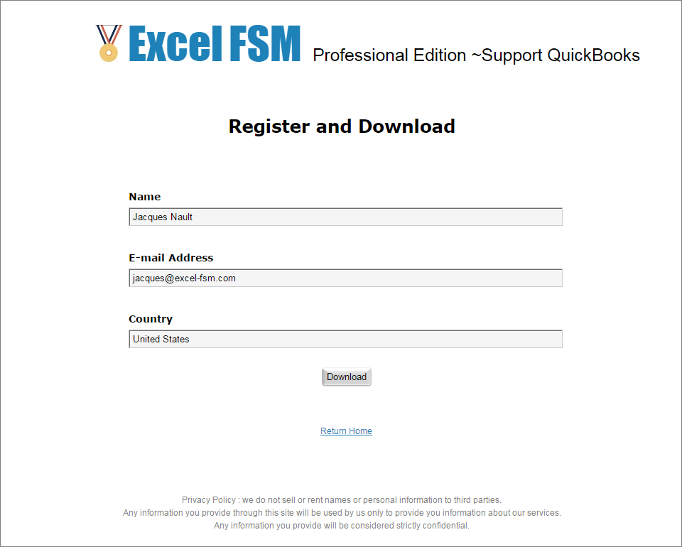 Excel FSM | Professional with QuickBooks software | Financial Statement ...